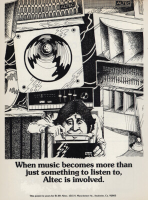 1972 Altec: When Music Becomes More Vintage Print Ad | eBay