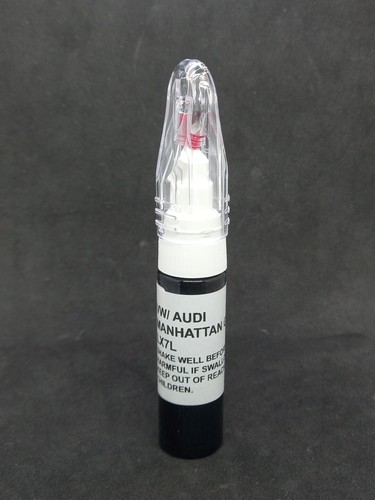 VW/ AUDI MANHATTAN GREY LX7L CHIP/ SCRATCH PAINT TOUCH UP PEN/ BRUSH ...