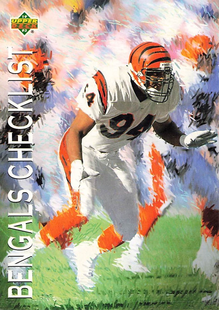 1993 Upper Deck Football #64 Alfred Williams TC Bengals Checklist 32m ...