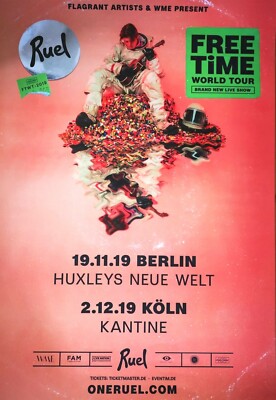 RUEL 2019 TOUR - orig. Concert Poster - Konzert Plakat - DIN A1 | eBay.de
