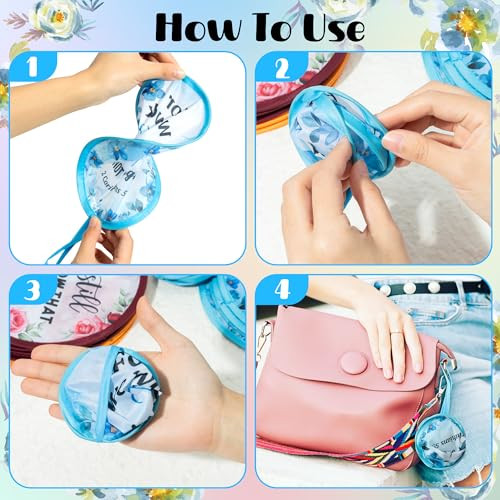 50Pcs Christian Church Folding Fan, Religious Flower Collapsible ...