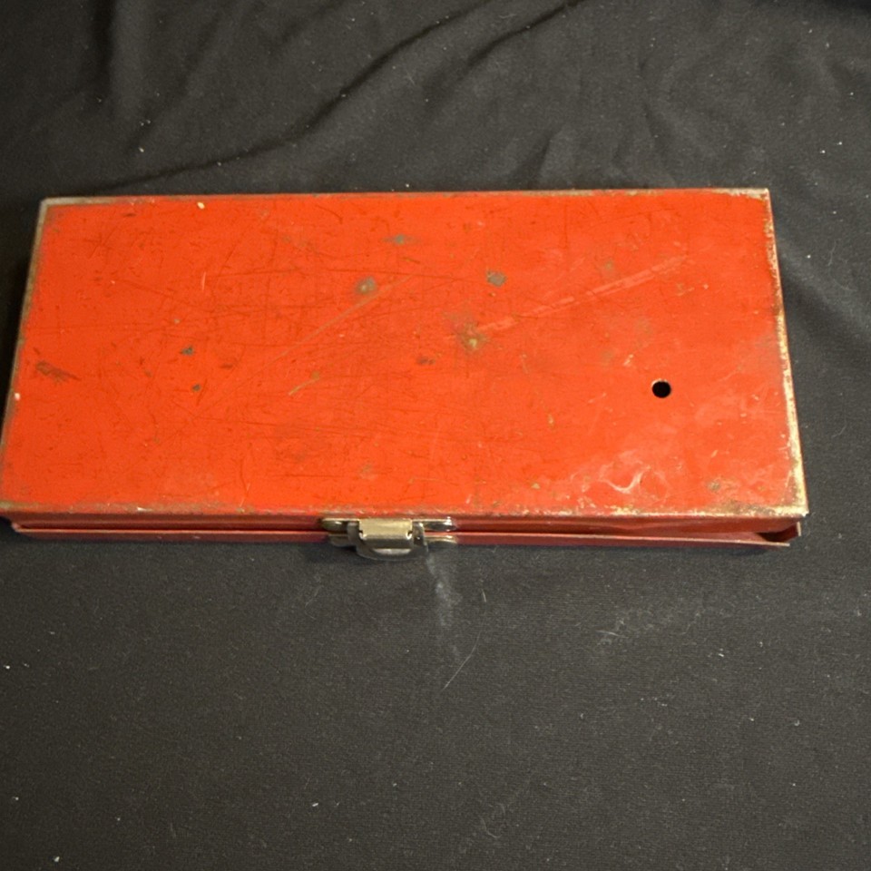 PROTO Professional Tools 4997 Red Metal Tool Box Vintage Socket/Wrench ...