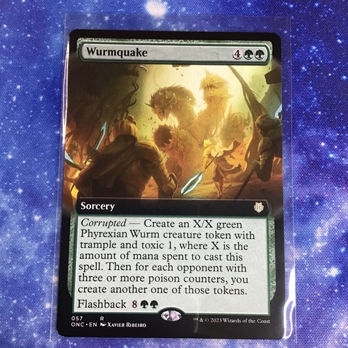 Wurmquake - 057 - Extended Art - Sorcery (Phyrexia: ONE) MTG Magic WOTC ...