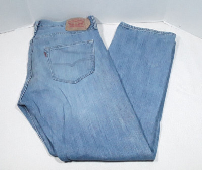 Levis 501 XX Jeans Mens Straight Leg Button Fly Light Wash Fading ...