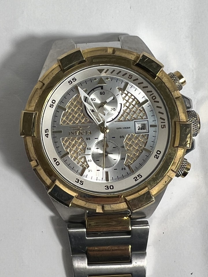 Invicta Aviator Chronograph Quartz Silver Dial Men's Watch Modle 28120 ...