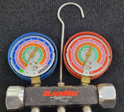 Mastercool BlackMax Black & Chrome Series Manifold Gauge Set | eBay