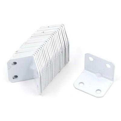 L Bracket White Angle Bracket Corner Braces 1x1.2"(LxW) Stainless Steel ...