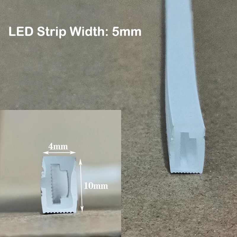Silicone LED Channel System Cuttable Flexible Bendable DIY For LED ...