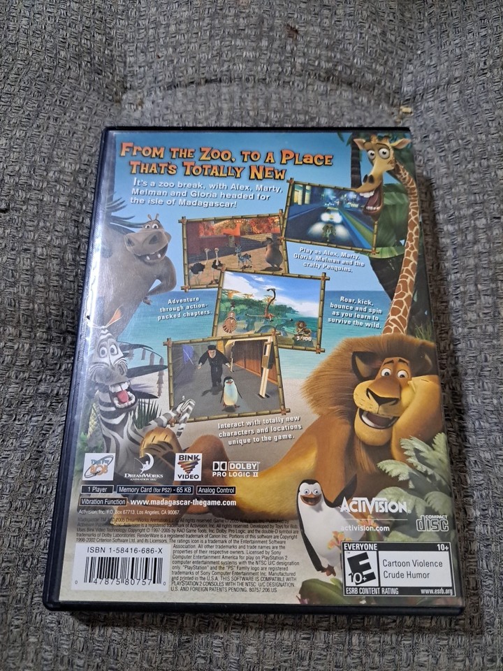 MADAGASCAR PS2 USED VIDEO GAME | eBay