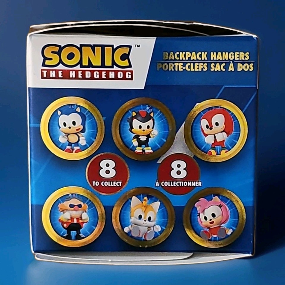 Sonic The Hedgehog Backpack Hanger Blind Box 1:54 Chance Of 24k Gold ...