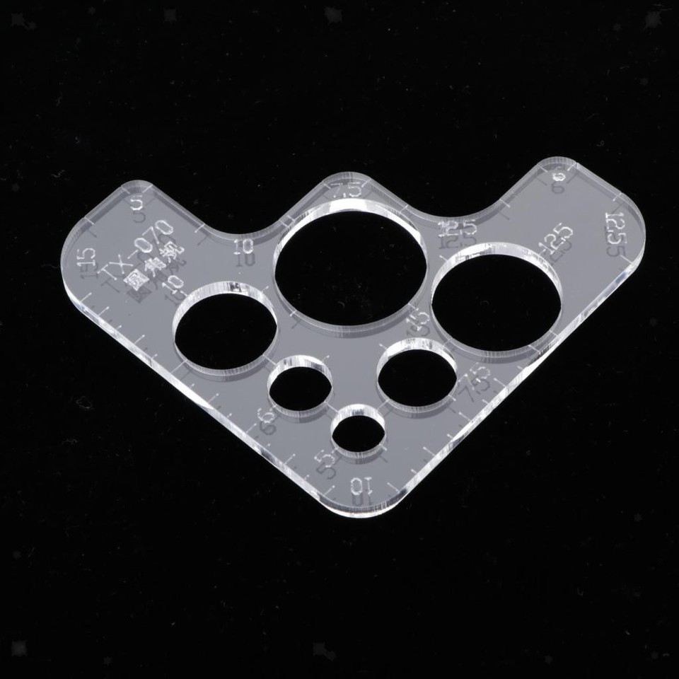 Circle Corner Ruler For Leathercraft, Acrylic Cutting Circle | eBay UK