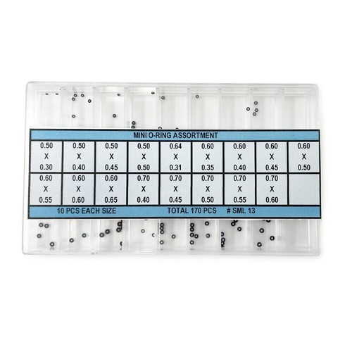 Watch Gaskets O-Rings Assorted Set Micro Mini O-Ring 0.5mm - 0.7mm ...