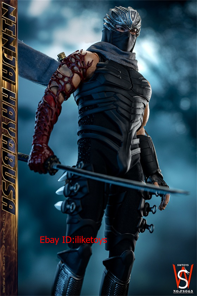 SWTOYS Ninja Gaiden RYU HAYABUSA Samurai 1/6 Scale Action Figure Model ...