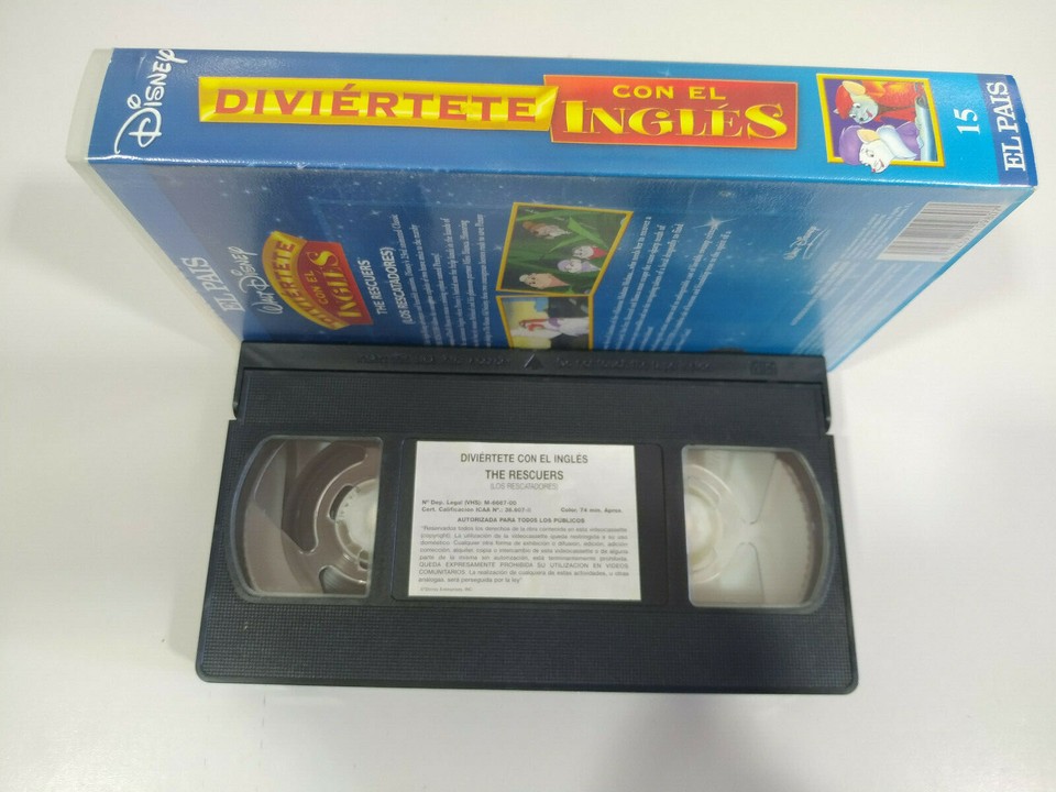 The Rescuers WALT DISNEY Amusez-Vous con Anglais - VHS Film Tape 3T | eBay