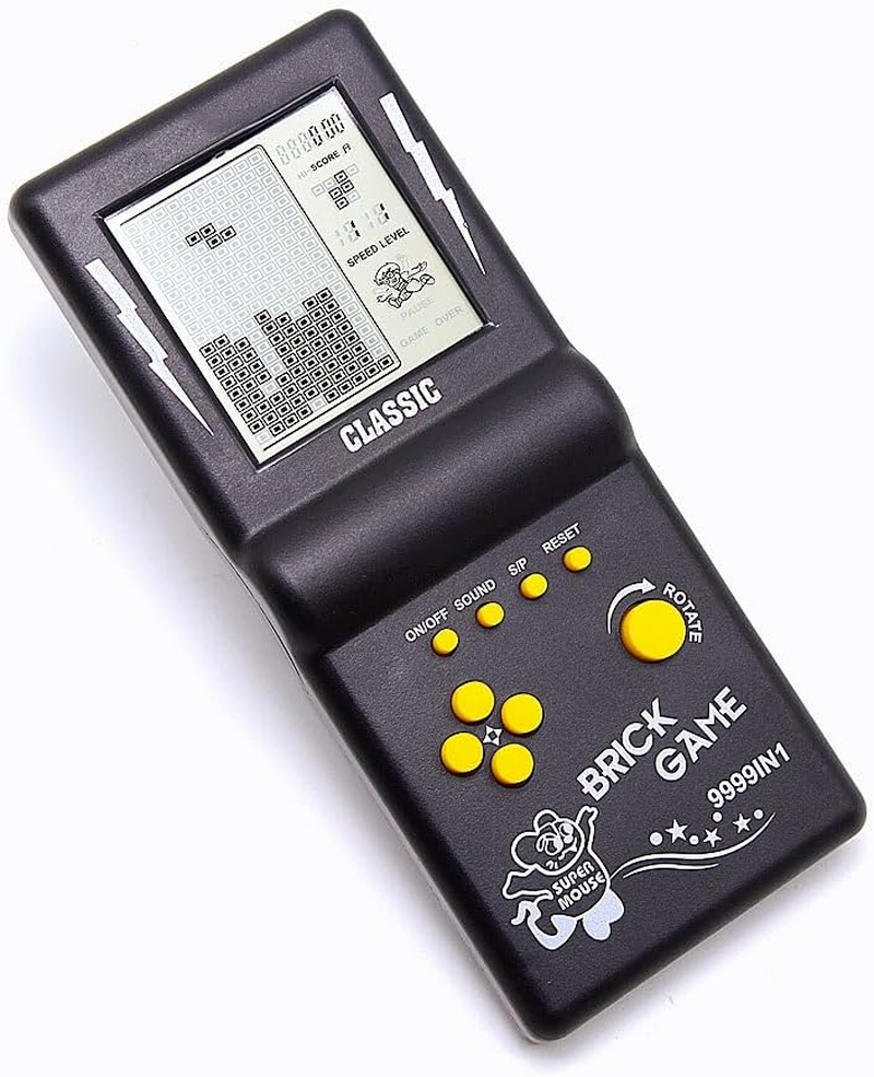 New Large Screen Brick Game Console Classic Nostalgic Puzzle Built-In ...