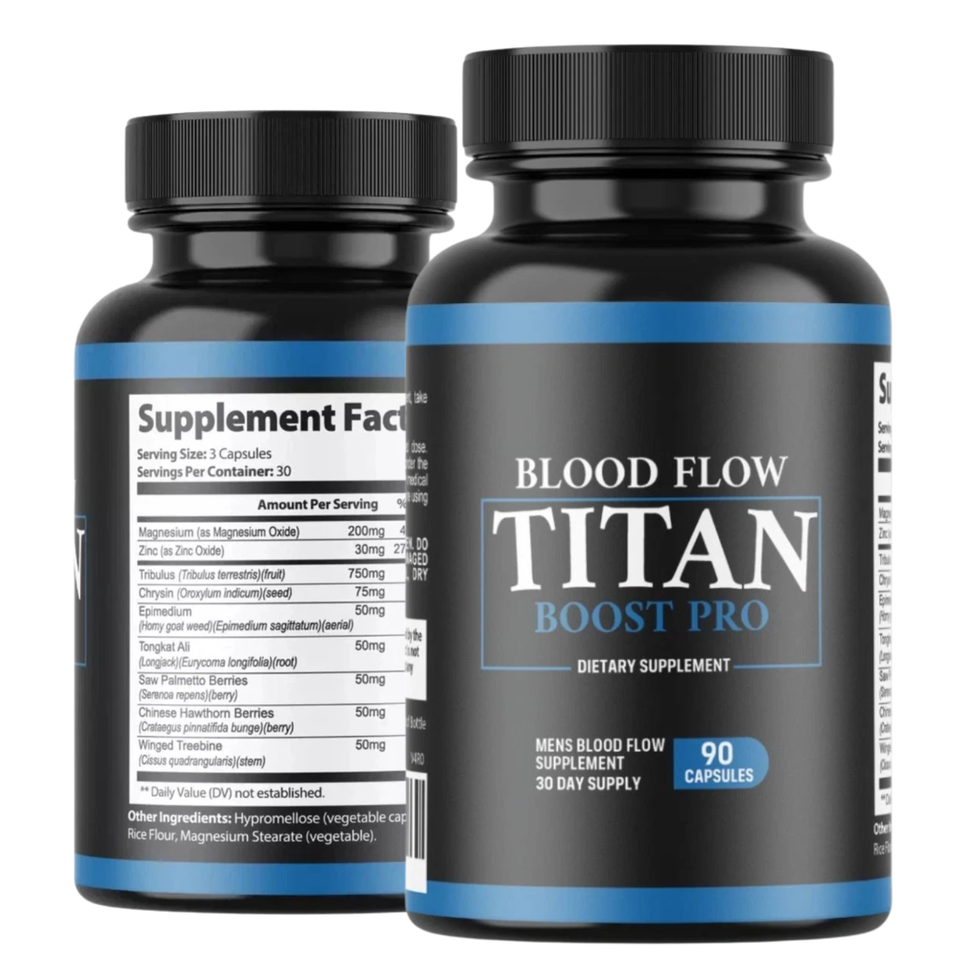 ( 3 Pack ) Blood Flow Titan Boost Pro Mens Blood Flow Supplement | eBay