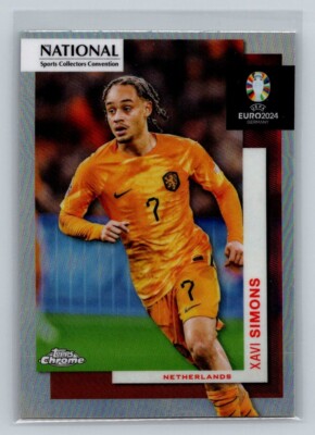 2024 Topps Chrome UEFA Soccer National NSCC XAVI SIMONS #SC-11 ...