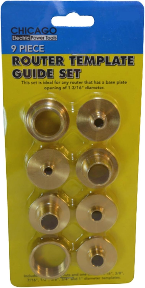 9 Piece Router Template Guide Set | eBay