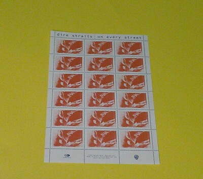 Dire Straits “On Every Street” Vintage US Sheet Of Promo Only Stamps | eBay