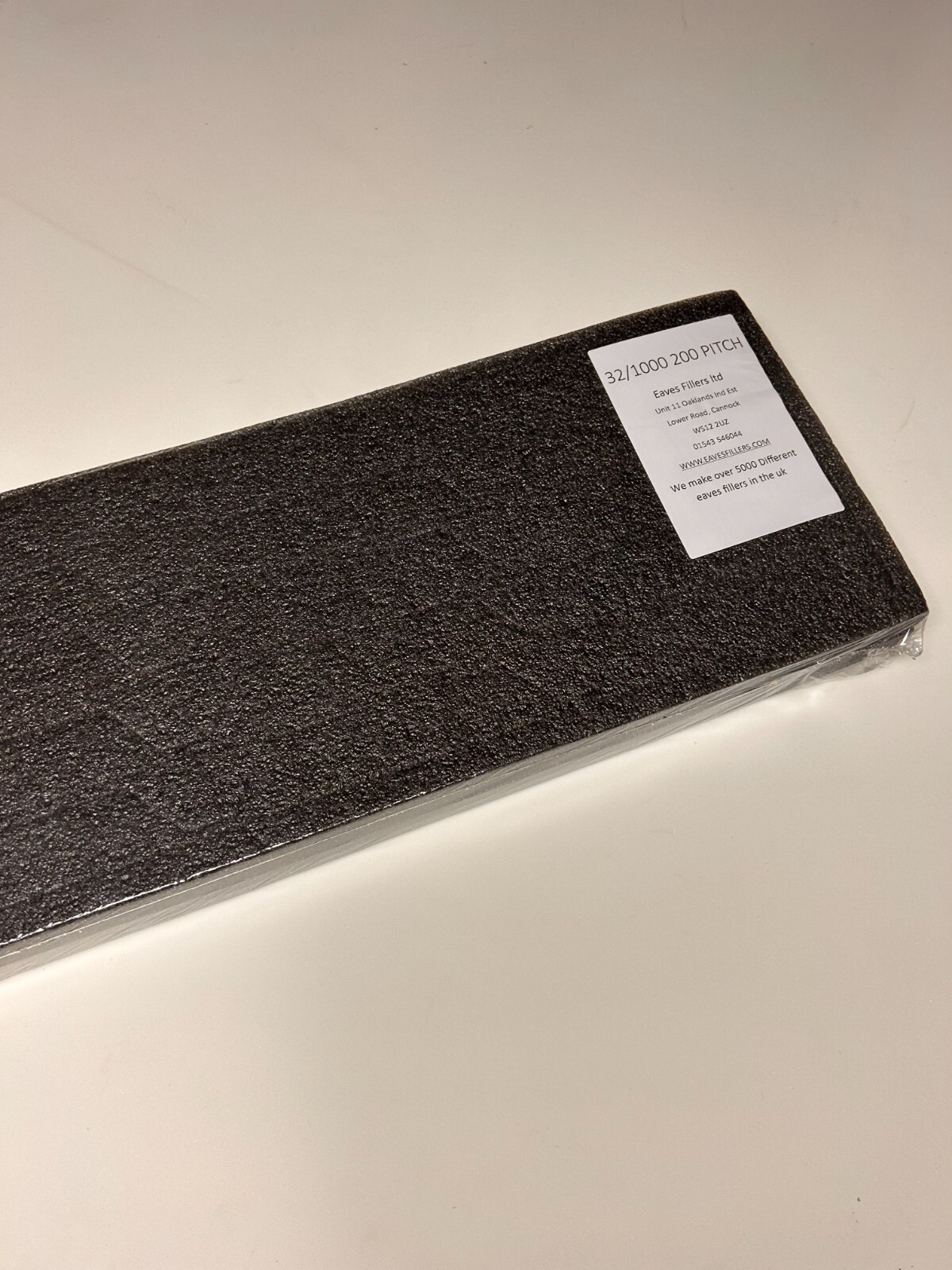 32/1000 200 Pitch Box Profile Foam Eaves Fillers Infills Roofing Sheets ...