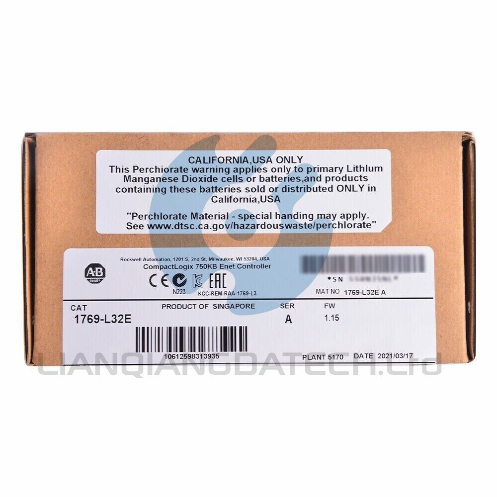 New Allen-Bradley AB 1769-L32E SER A CompactLogix EtherNet Processor ...