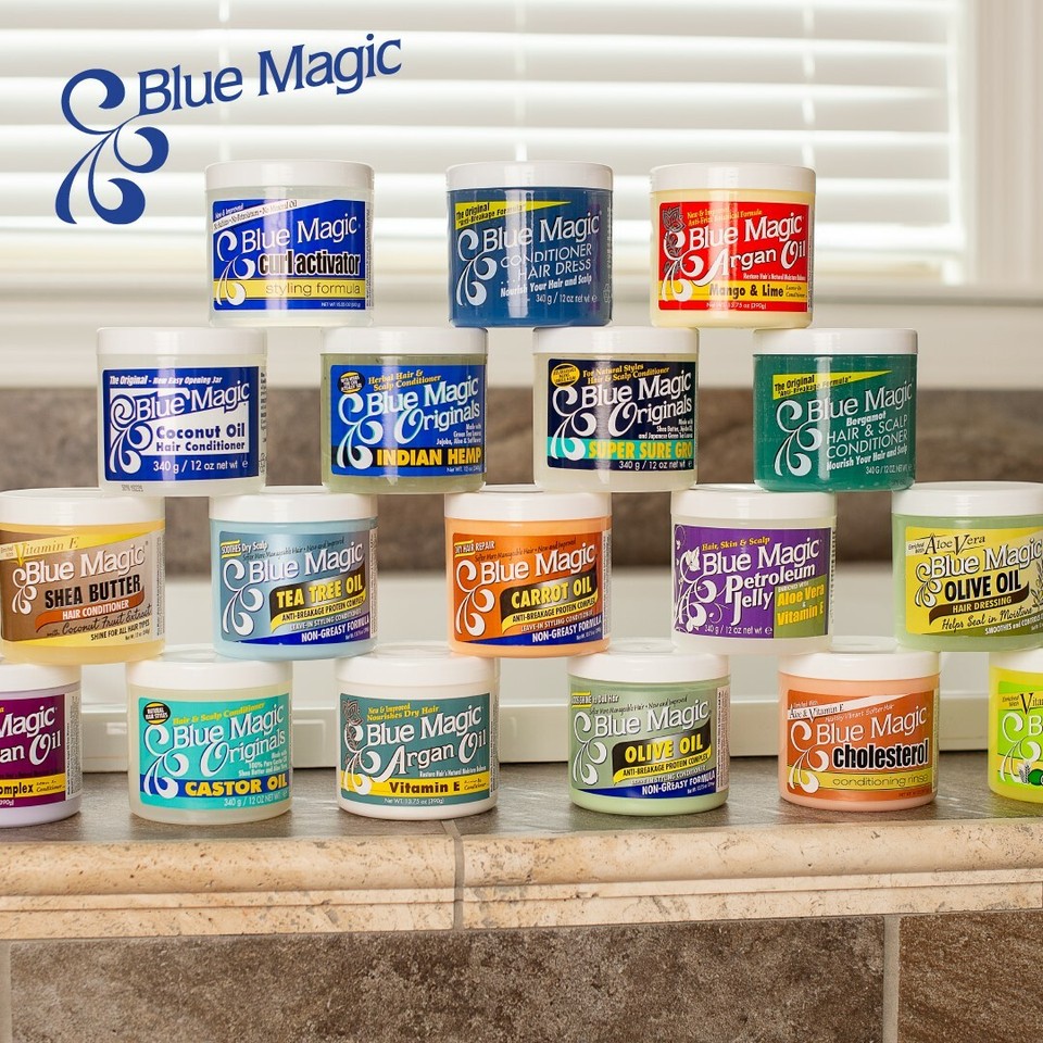 Blue Magic Hair Care Cream,Pomade,IndianHemp,Conditioner,LeaveIn (Full ...