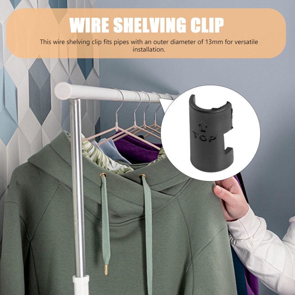 24pcs Wire Shelf Clip Replacement Shelving Fixing Clip Wire Shelf ...