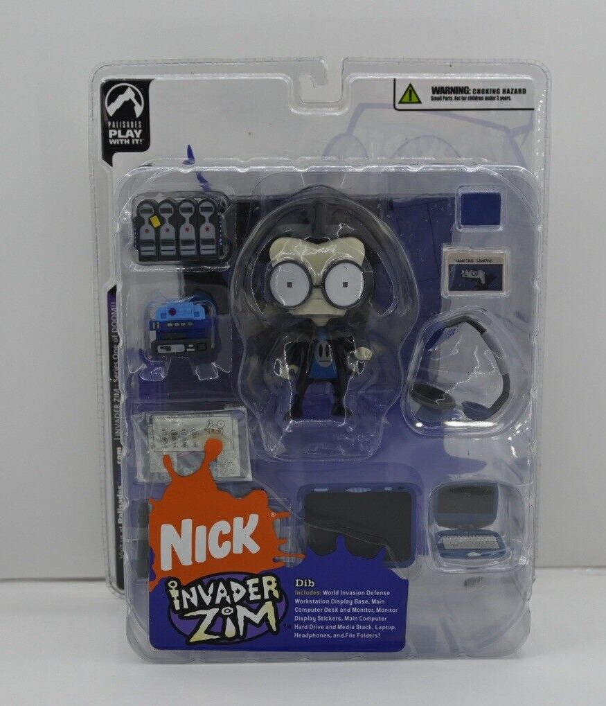 Palisades INVADER ZIM Dib Action Figure Nickelodeon 2005 Vintage Toys ...
