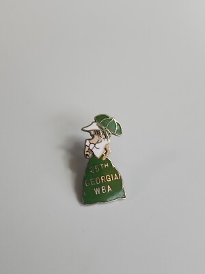 Georgia WBA Lapel Pin Women's Bowling Association Southern Belle | eBay