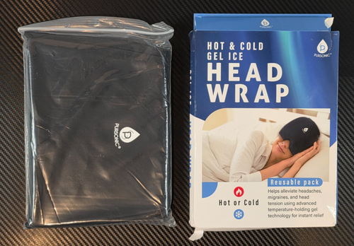 Pursonic Hot & Cold Gel Ice Head Wrap V-Shaped Reusable Pack for ...