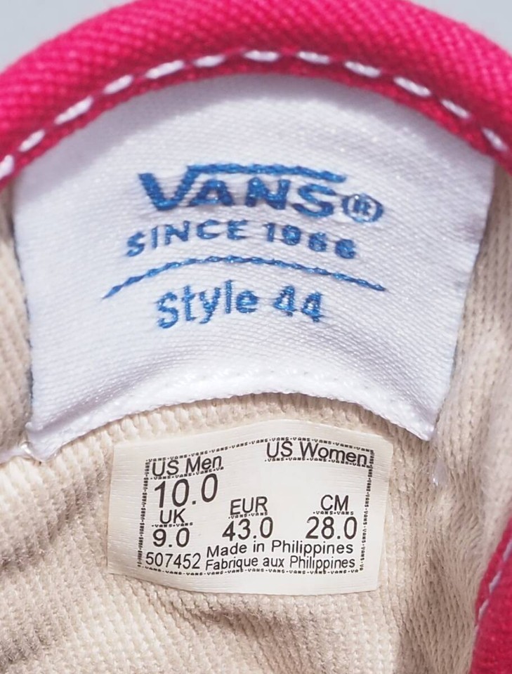 Deadstock Vans Authentic 44 Dx Anaheim Factory Og Red 507452 without ...