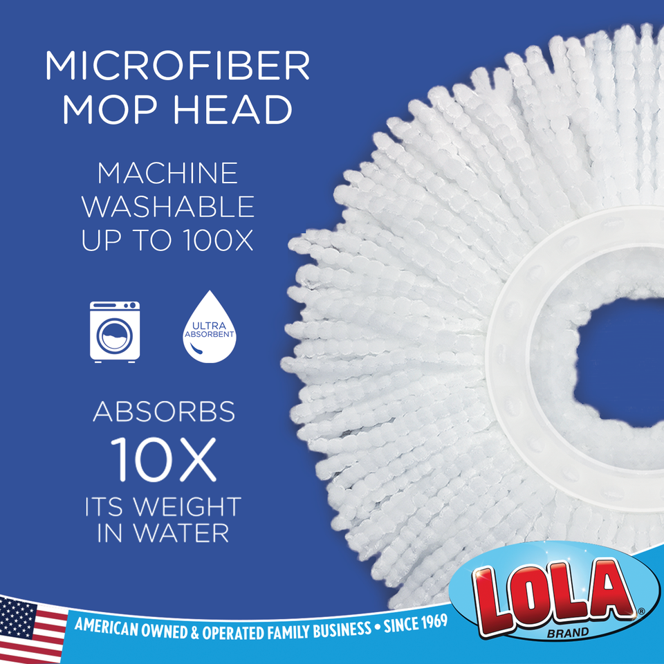 Revolution Spin Mop & Bucket System - Braided Mop Head 360 Spinning by ...