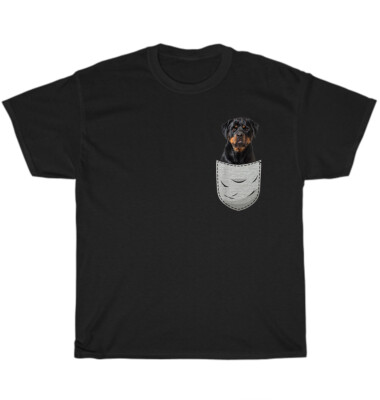 Rottweiler In The Chest Pocket Rott Rottie Dog Pet Puppy Animal Lover T ...
