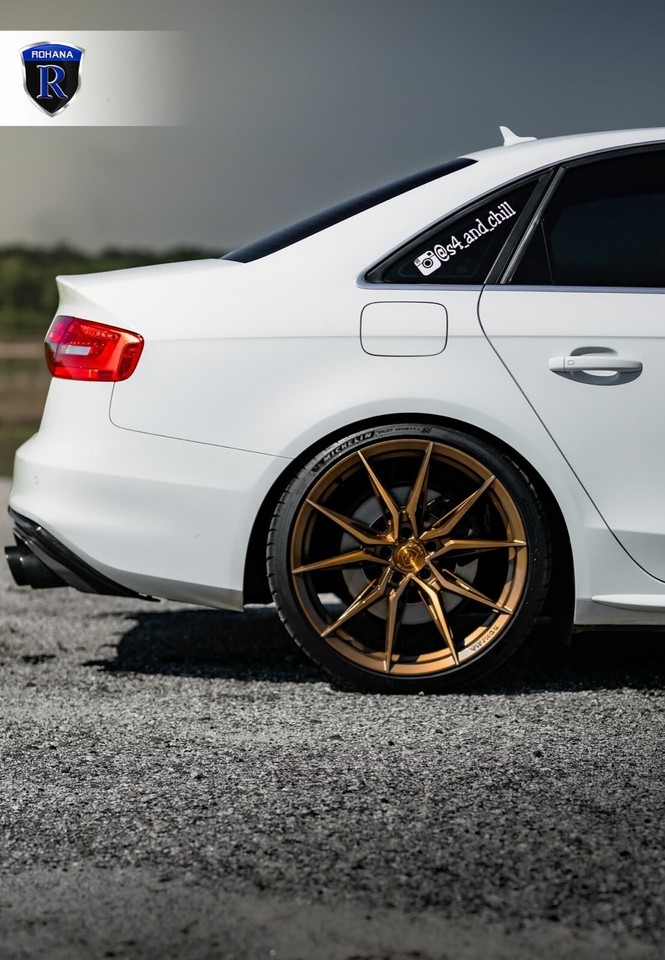 20” ROHANA RFX13 BRUSHED BRONZE CONCAVE WHEELS RIMS FOR AUDI A4 S4 A6 ...