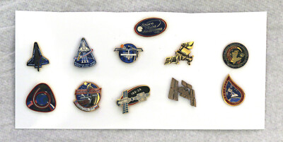 Eleven official NASA pins (STS107, STS111, CXIII, ISS-2A, HST, etc) | eBay