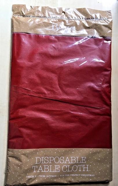 Wine Red Disposable Table Cloth - 132 X 178 Cm for sale online | eBay