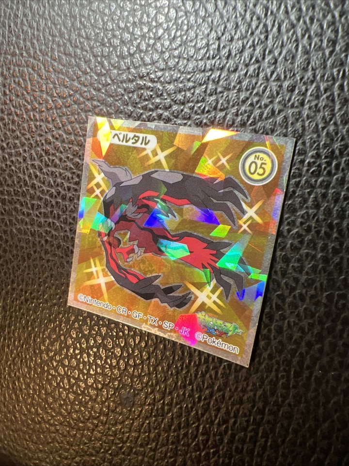 Yveltal Pokemon Wafer Chocolate Seal Sticker Lotte AB3 Japanese US ...