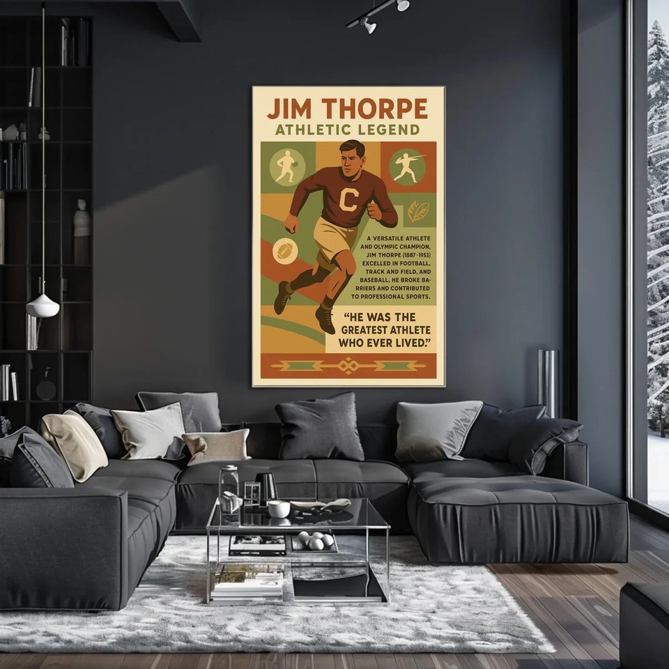 Jim Thorpe Legendary Athlete Jim Thorpe Poster | eBay