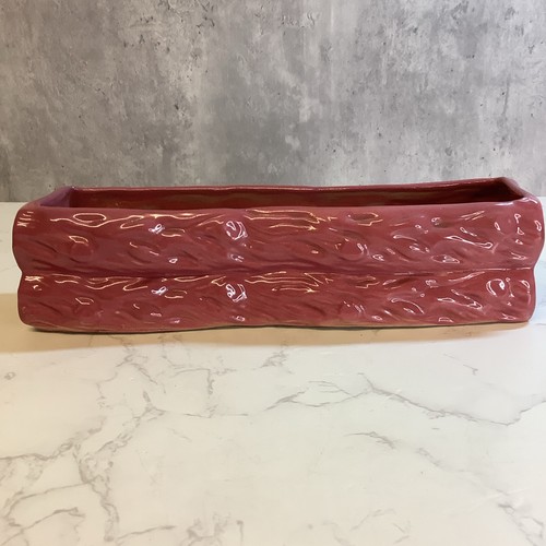 Vintage Hartrox Log Planter Pink Pottery Retro Plant Pot Mid century ...