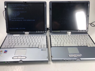 LOT Of 2 Fujitsu Lifebook T Series T4010 Tablet 1GB Ram No Hard drive ...