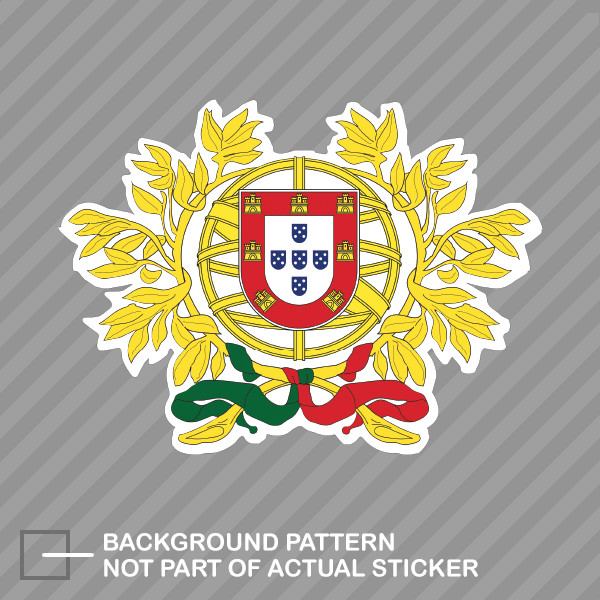 Portugal Crest Sticker Portugal Shield Sticker