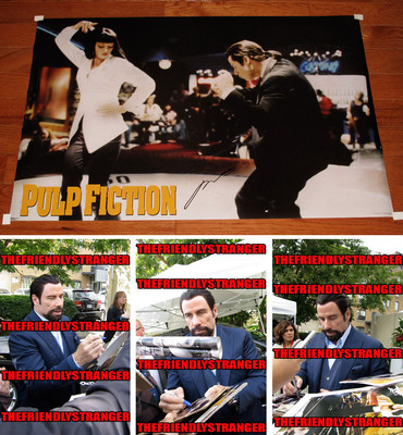 JOHN TRAVOLTA signed Autographed "PULP FICTION" 24X36 POSTER - PROOF ...