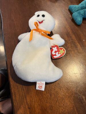 Ty Beanie Baby - SPOOKY the 1995 Halloween Ghost (8 Inch) MINT with ...