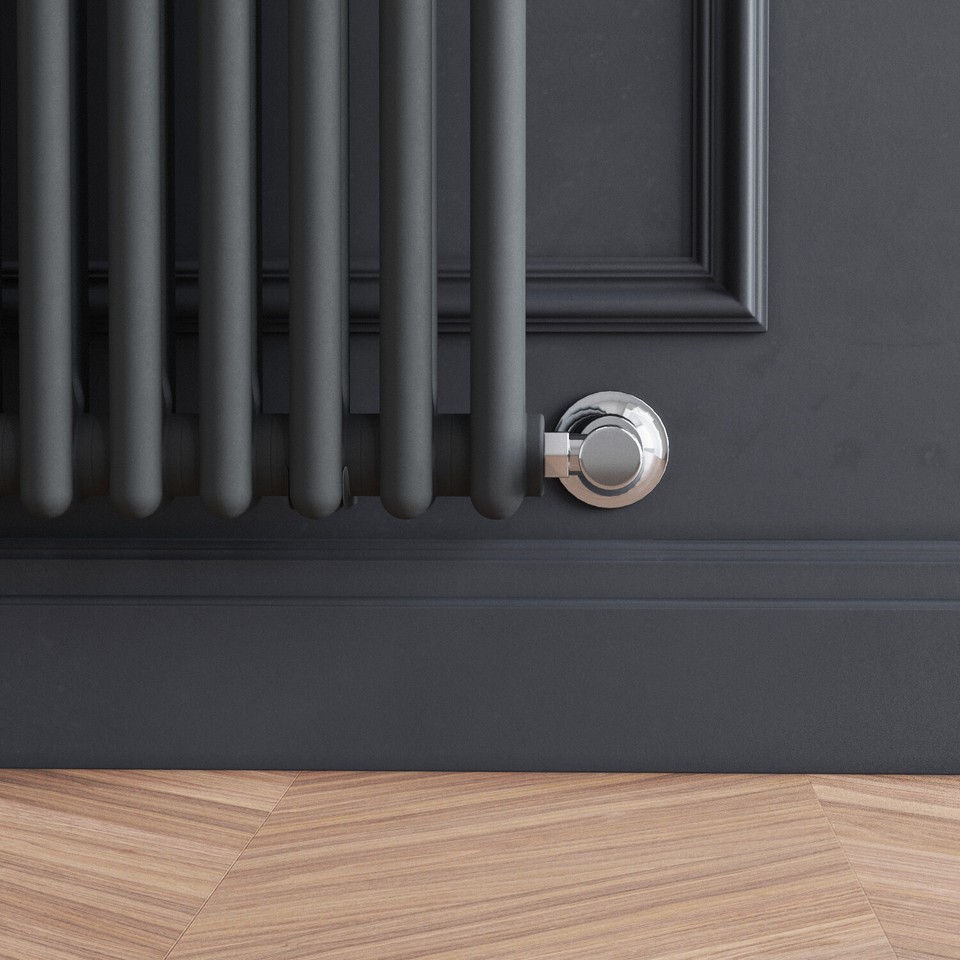 Cast Iron Radiator Traditional Double 2 Column Grey Rads 600x1190 With ...