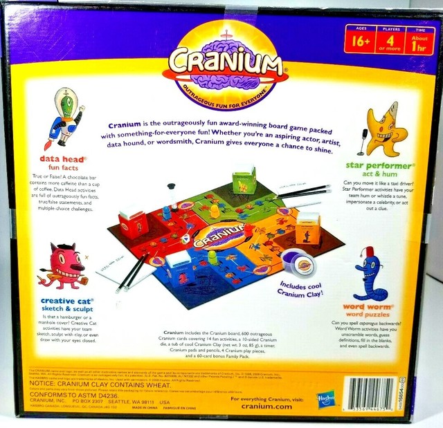 Cranium Family Edition 2008 Fun Activities Board Game Gm1001 for sale ...