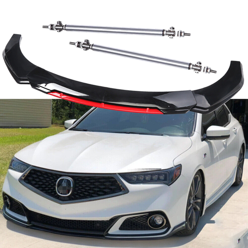 For Acura TLX A-Spec Front Bumper Lip Spoiler Splitter Body Kit Black ...
