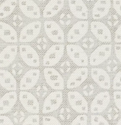 Fermoie Ornamental Cotton Print Fabric - Hamble / Grey 2.10 yds HAMB ...