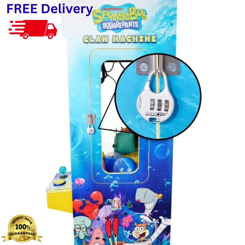 Arcade1Up SpongeBob Claw Machine Full-Size Arcade Game Lights & Sound ...
