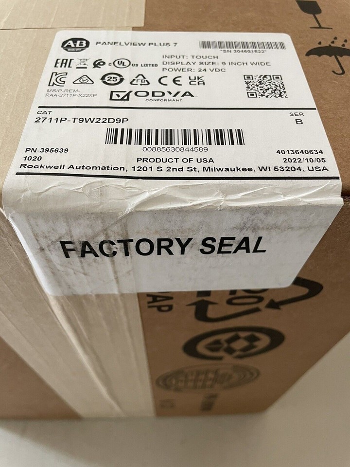 Series B 2711P-T9W22D9P Allen Bradley PanelView Plus 7 Performance ...