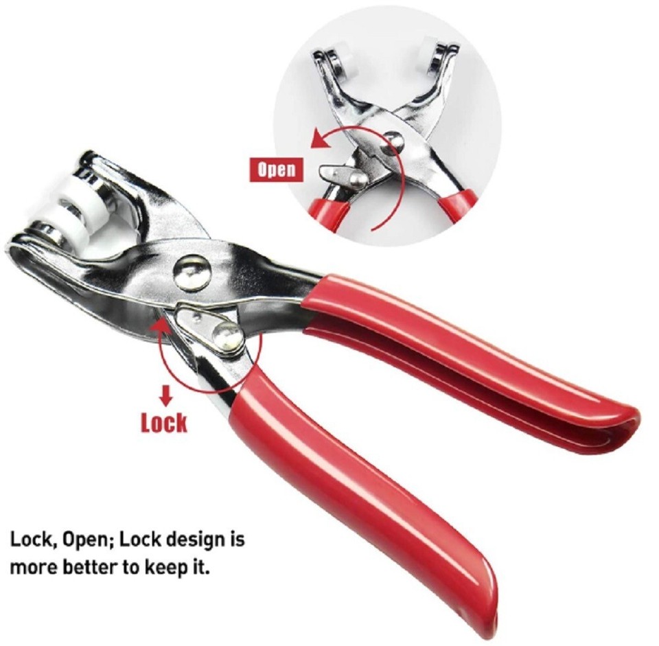 200-Piece Metal Snap Button Kit Fastener Pliers 5 Claw Snaps Buckle ...